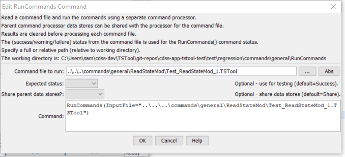 RunCommands - CDSS / TSTool