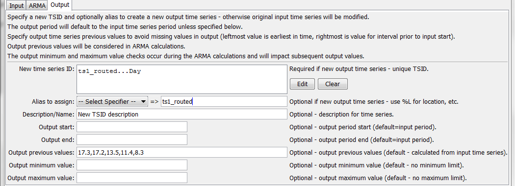ARMA - CDSS / TSTool